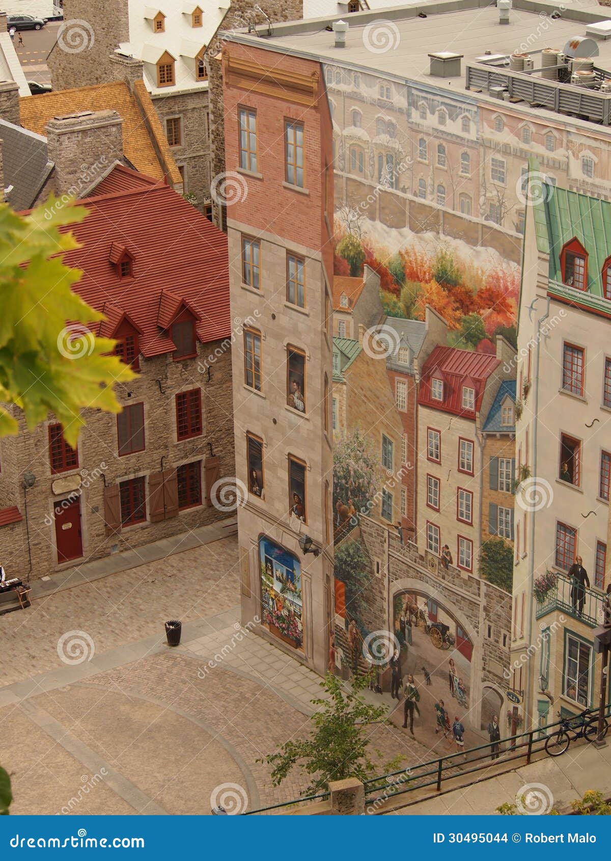 La Fresque DES Quebecois redaktionelles stockbild. Bild von abbildung ...