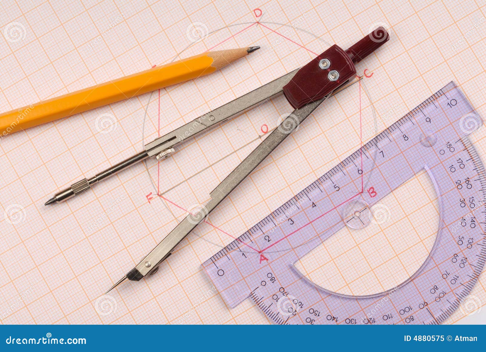 La géométrie image stock. Image du dessin, dessins, crayon - 4880575