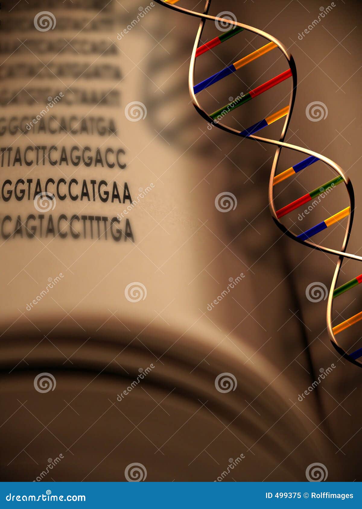 La Genetica E DNA Il Libro Di Vita Illustrazione di Stock ...