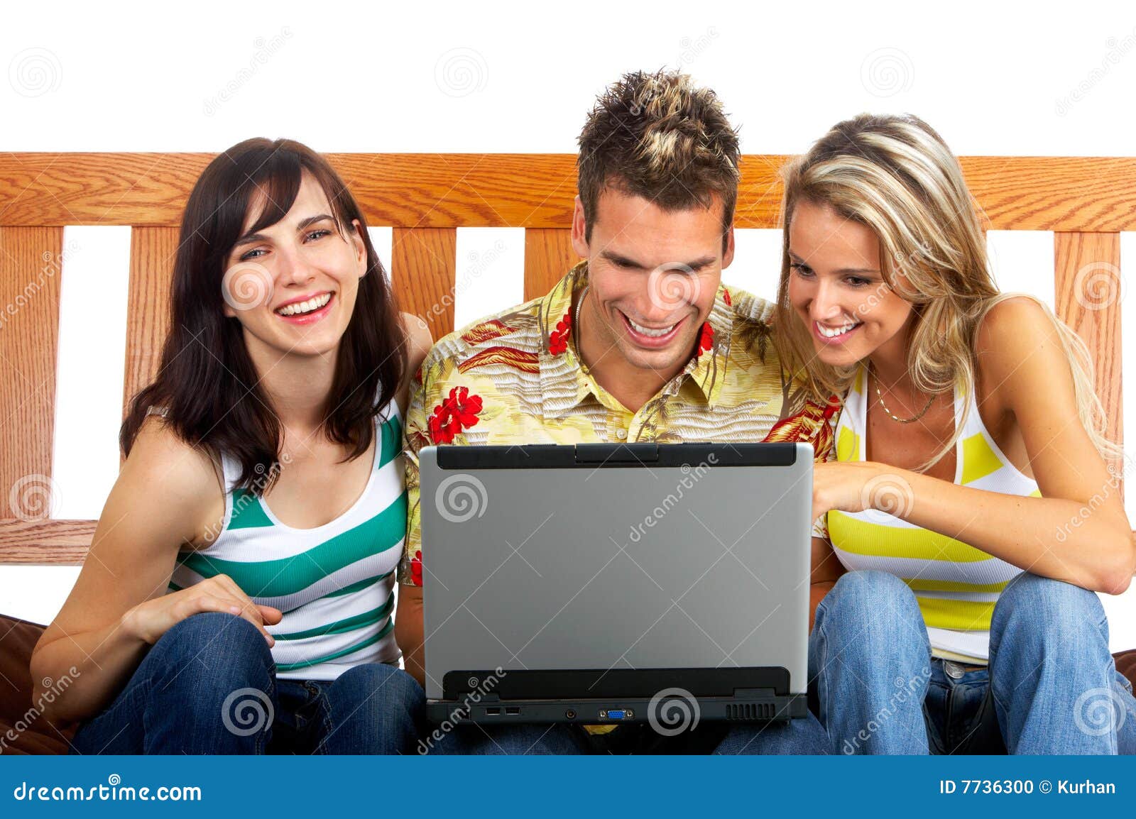 La Gente Con Un Computer Portatile Fotografia Stock - Immagine di ...