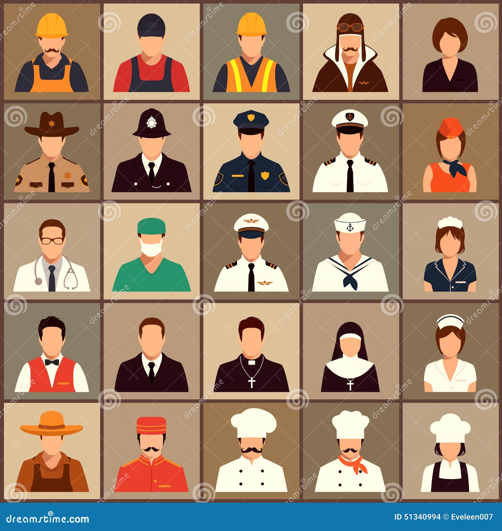 La gente di professione illustrazione vettoriale. Illustrazione di ...