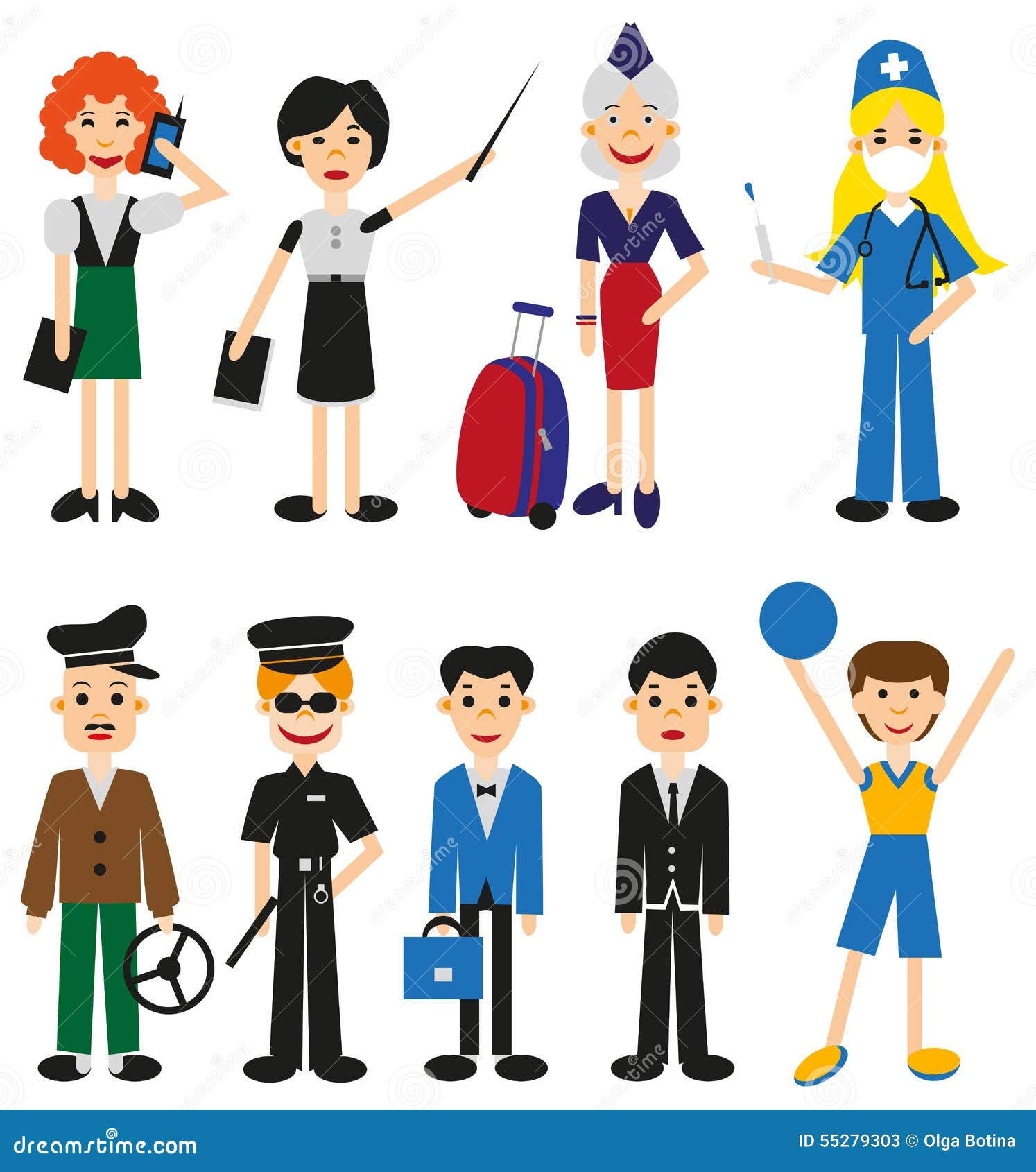 La gente di professione illustrazione vettoriale. Illustrazione di ...