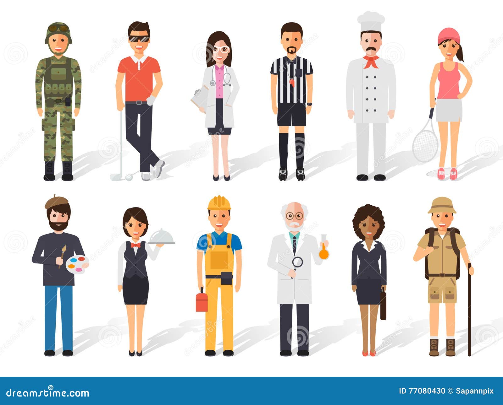 La Gente Di Professione Di Occupazione Illustrazione Vettoriale ...