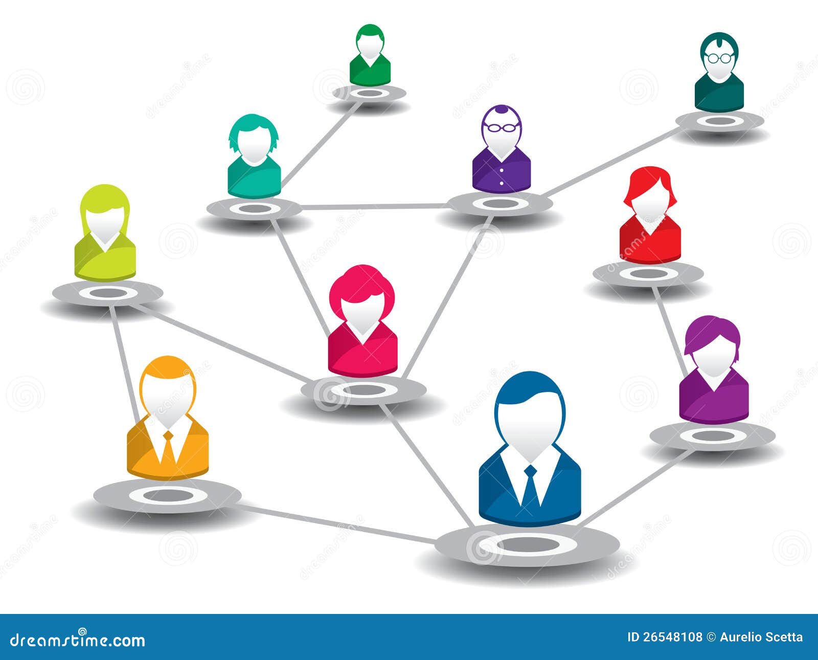 La Gente Nella Rete Sociale Illustrazione Vettoriale - Illustrazione di ...