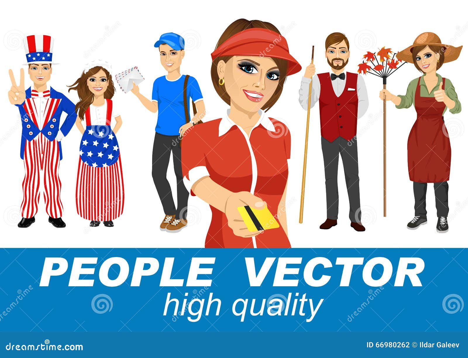 La Gente Vector Con Los Diversos Caracteres Ilustración del Vector ...