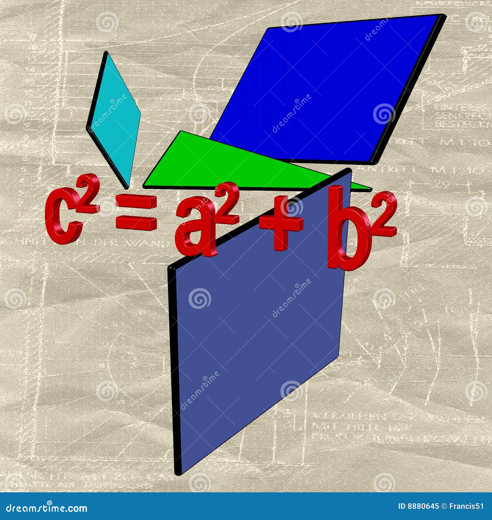 La geometria ed algebra illustrazione di stock. Illustrazione di ...