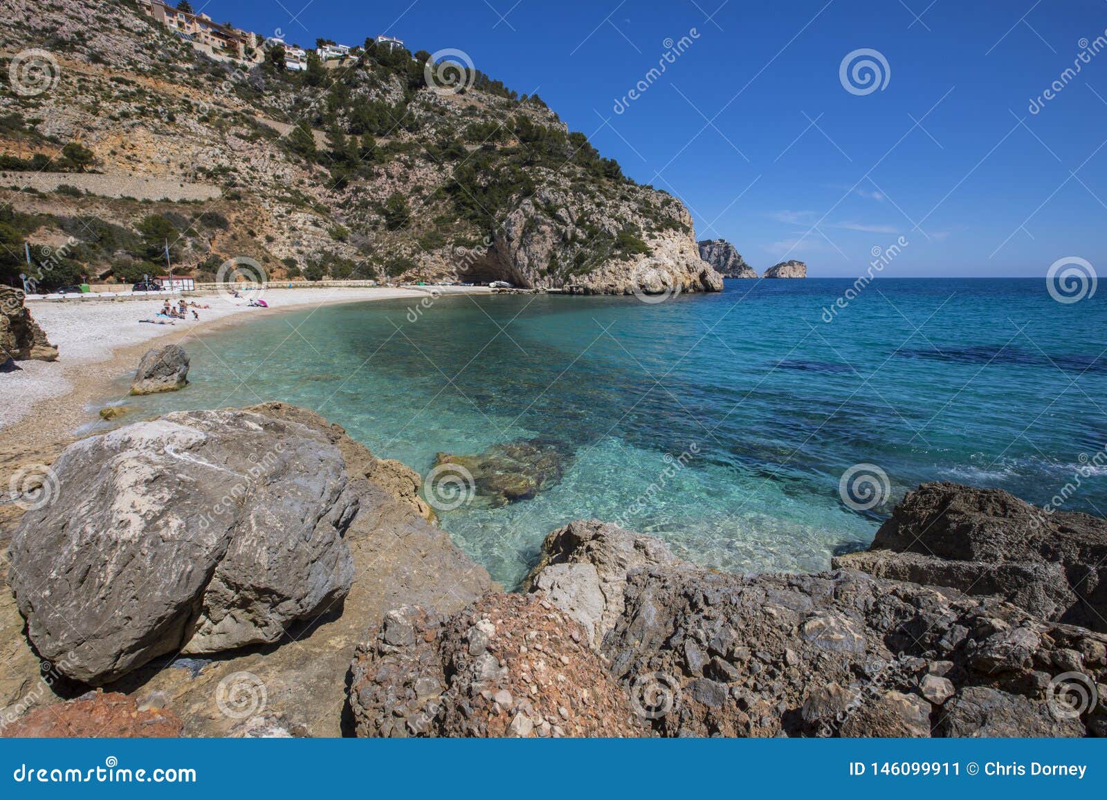 La Granadella Beach in Javea Stock Image - Image of alicante ...