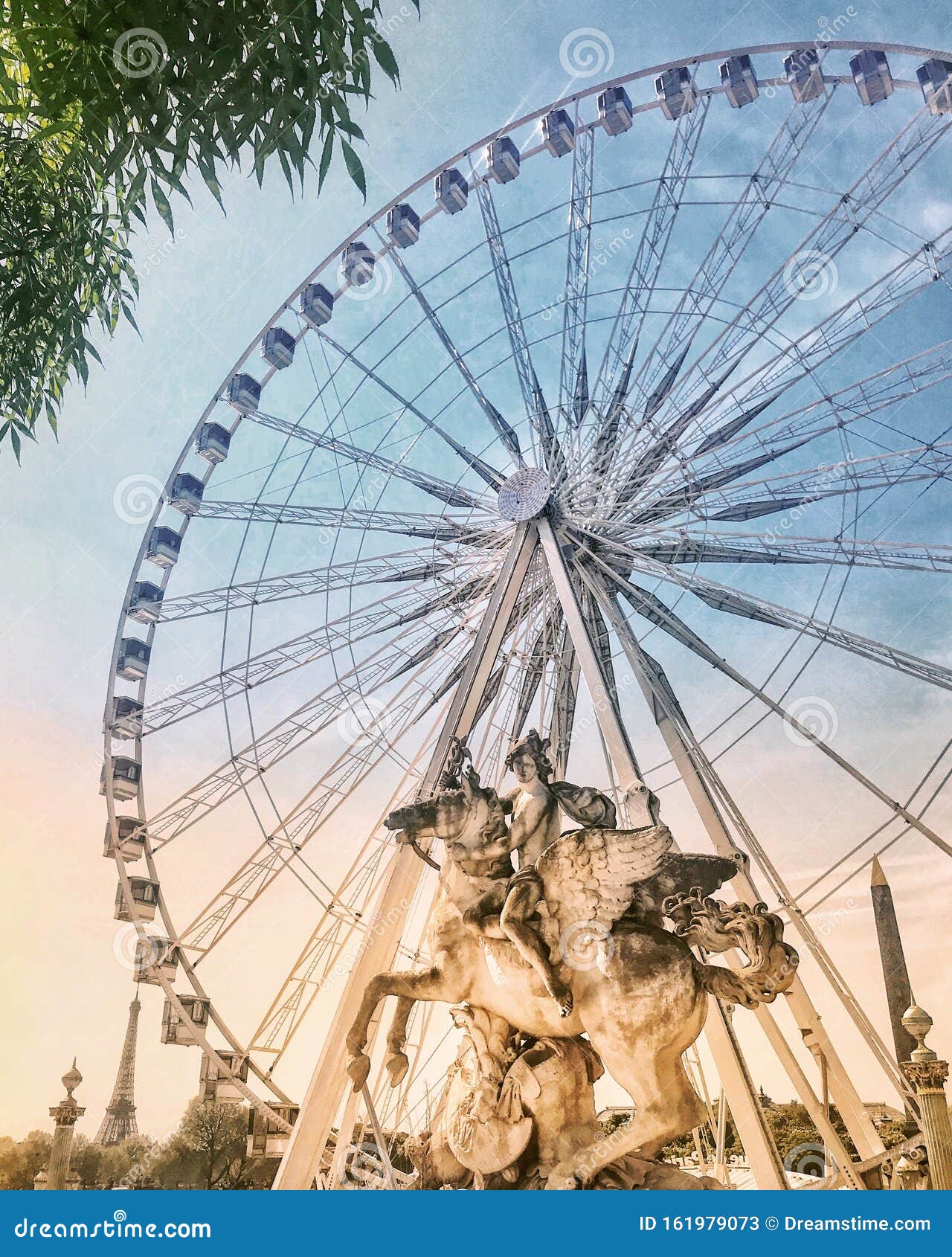 La Grand Roue in Paris editorial stock photo. Image of background ...