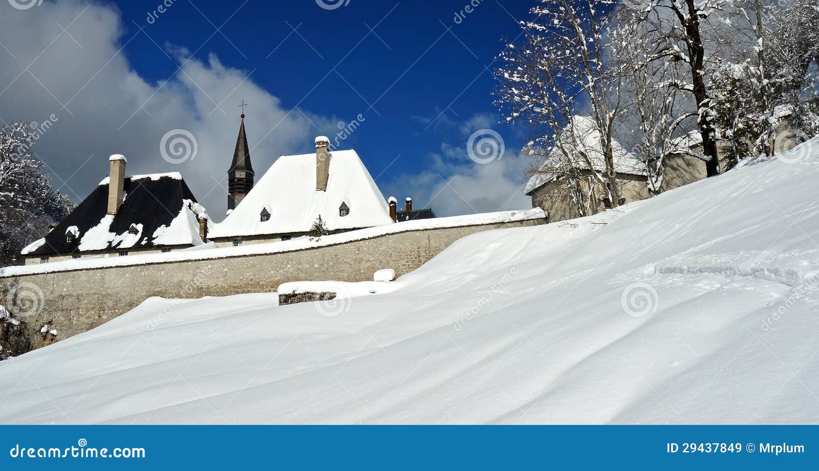 La Grande Chartreuse Monastery, France Stock Image - Image of crux ...