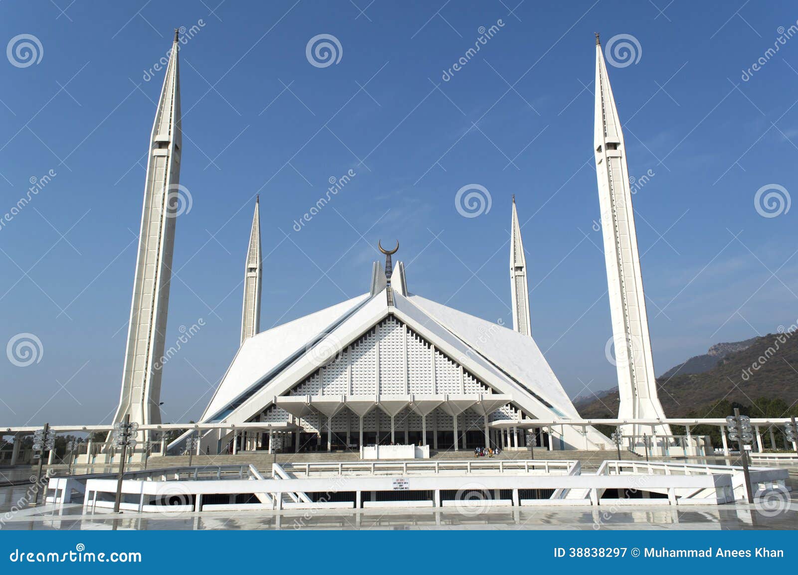 La Grande Moschea Pakistan Di Faisal Immagine Stock - Immagine di ...