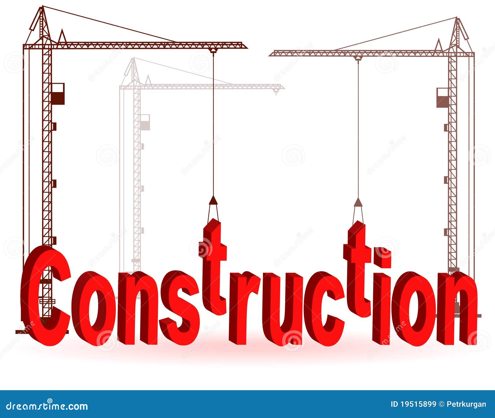 La Grue Rassemble Une Construction De Mot Illustration de Vecteur ...