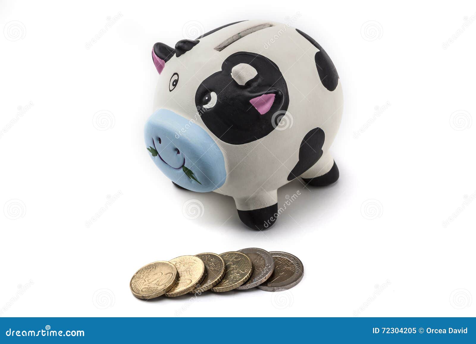 La hucha es una vaca imagen de archivo. Imagen de financiero - 72304205