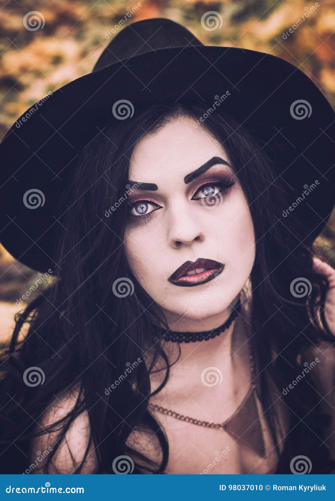 La Imagen De Una Bruja Para Halloween Foto de archivo - Imagen de ...