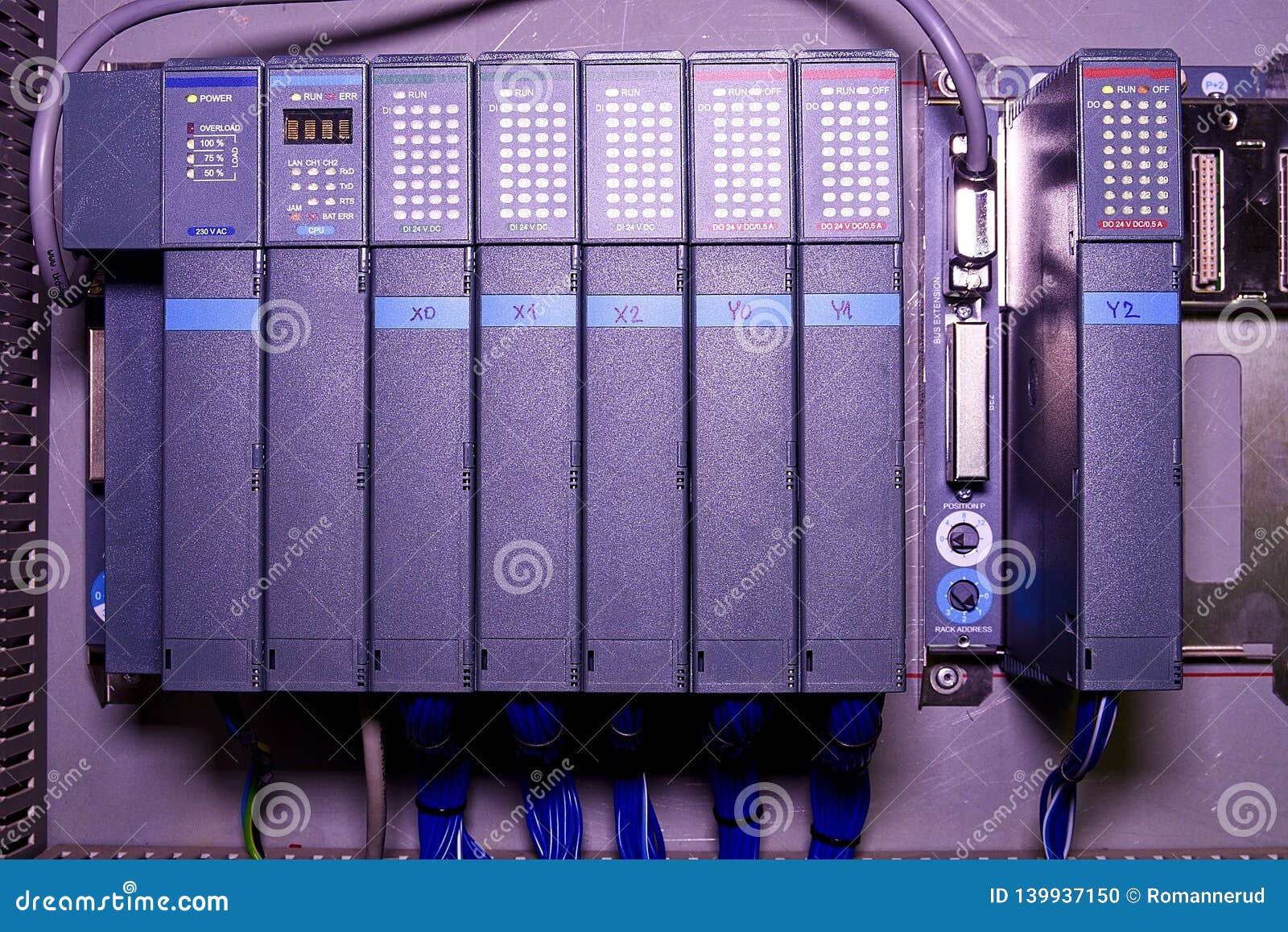 La Imagen Muestra El Sistema De Control Modular Foto de archivo ...