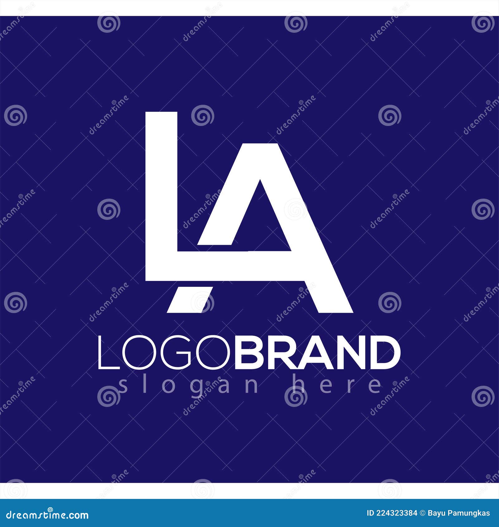LA Initial Letter Logo Vector Element. Initial Letter Logo Template ...