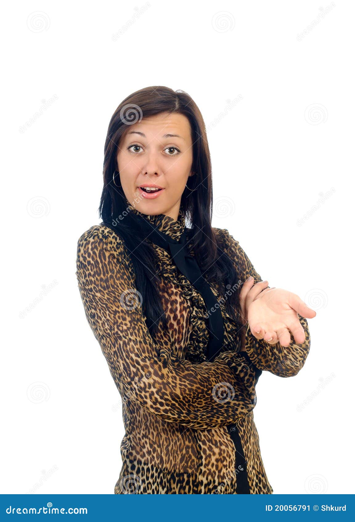 La jeune femme explique image stock. Image du geste, fond - 20056791