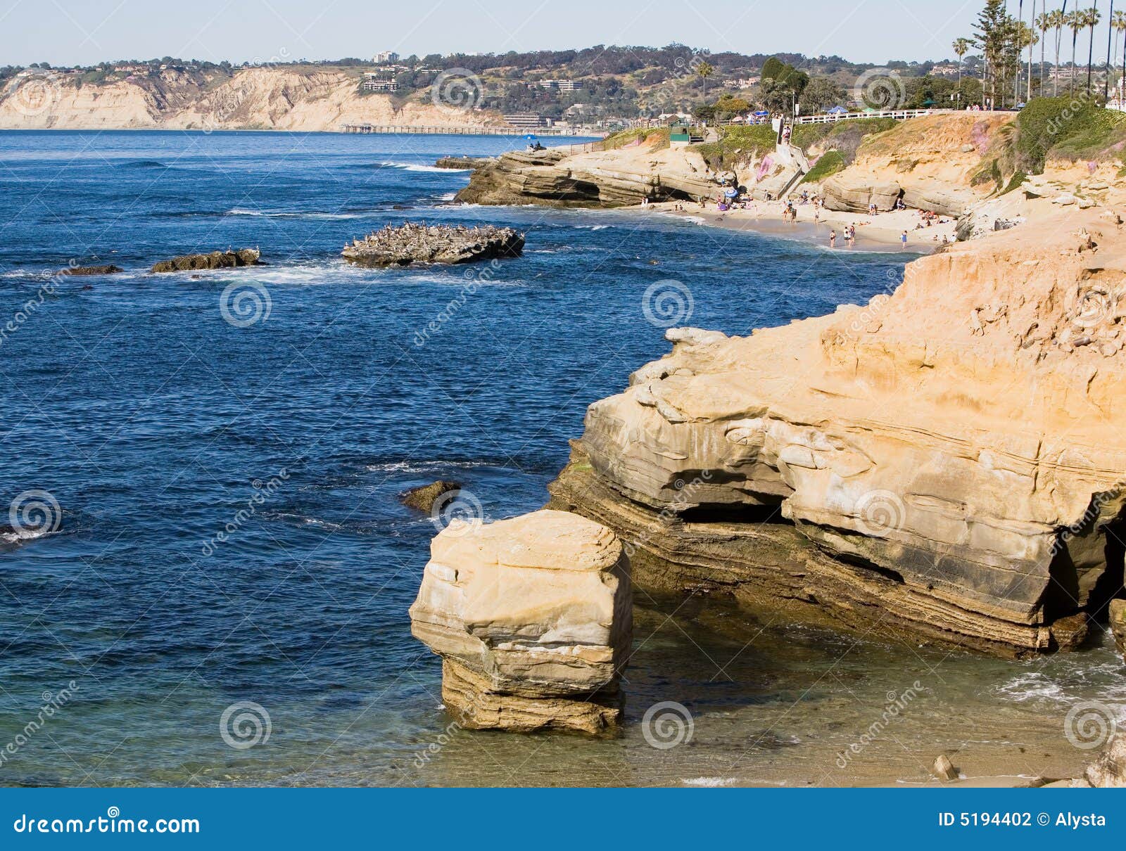 La Jolla Cliffs stock photo. Image of water, rugged, jolla - 5194402