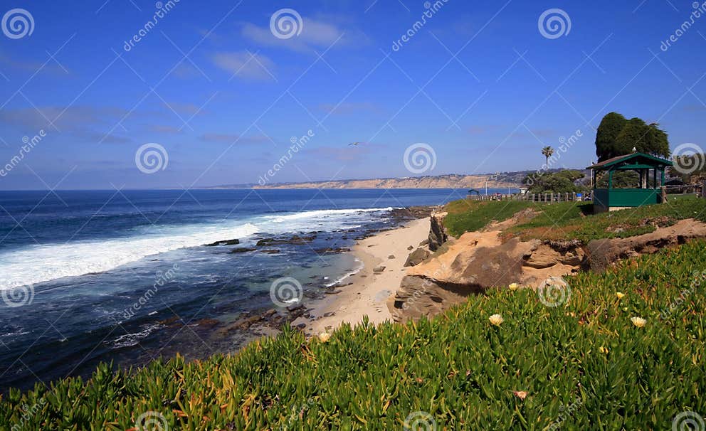 La Jolla Coast stock photo. Image of travel, sunny, shoreline - 2109328
