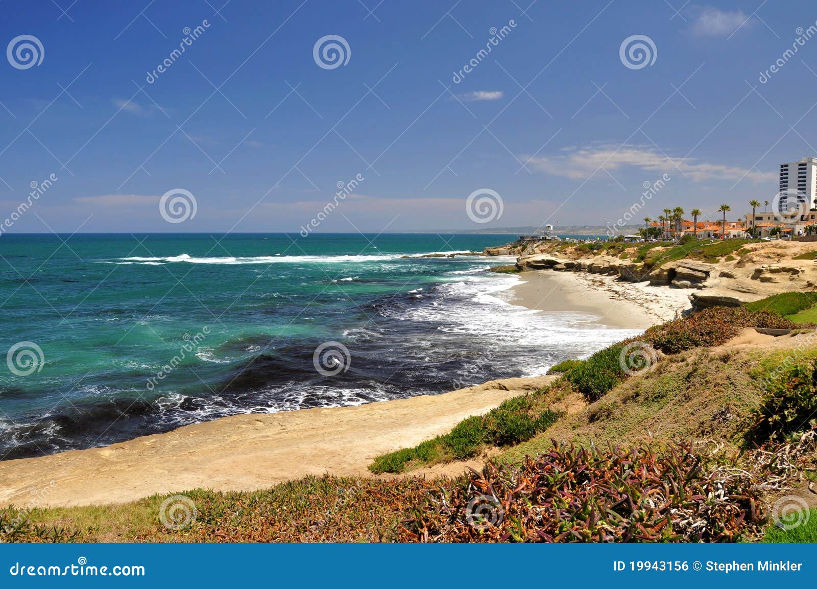 La Jolla coastline stock photo. Image of landscape, rocky - 19943156