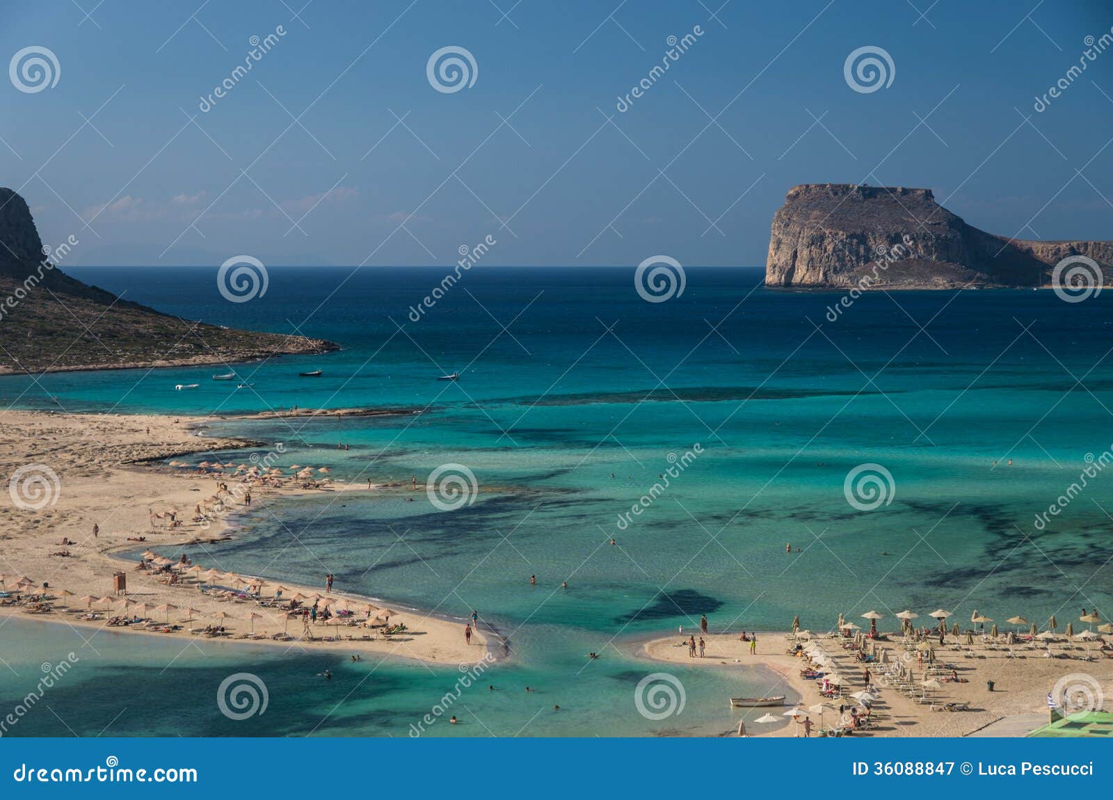 La Laguna Della Spiaggia Di Balos in Creta Immagine Stock - Immagine di ...