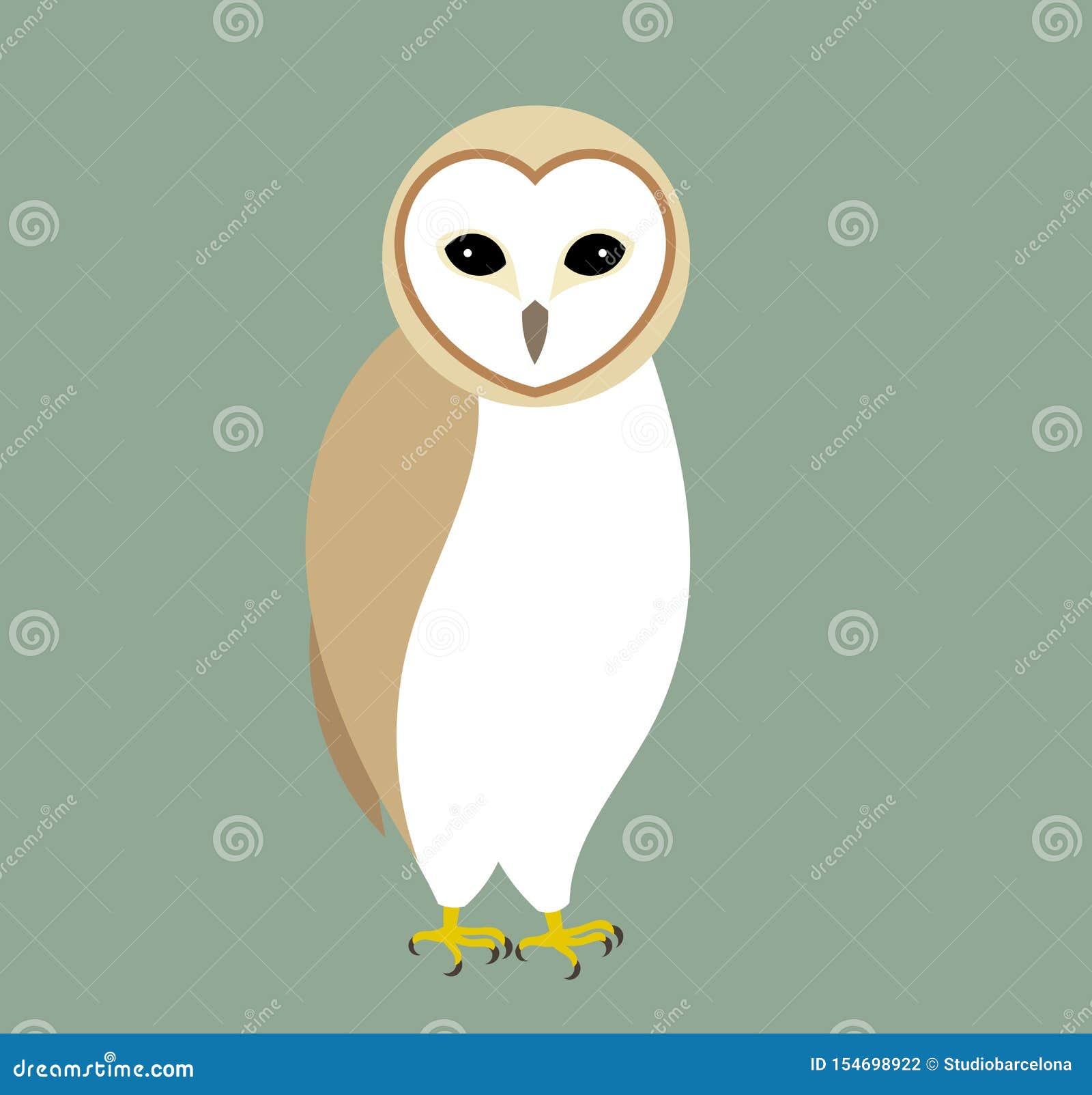 La lechuza com?n ilustración del vector. Ilustración de sabio - 154698922