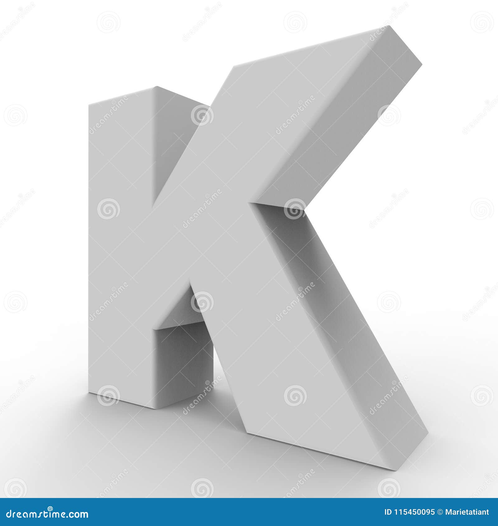 La letra K stock de ilustración. Ilustración de carta - 115450095