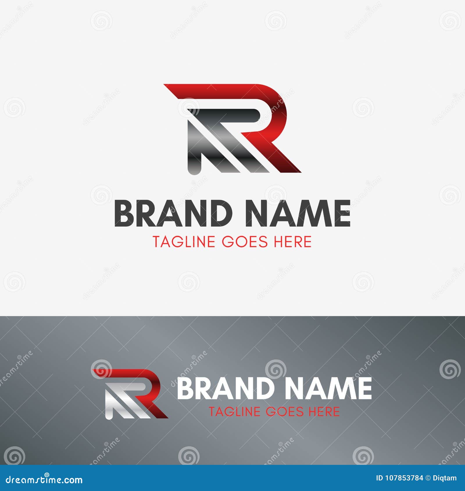 La Letra R Sube El Logotipo De La Flecha Ilustración del Vector ...