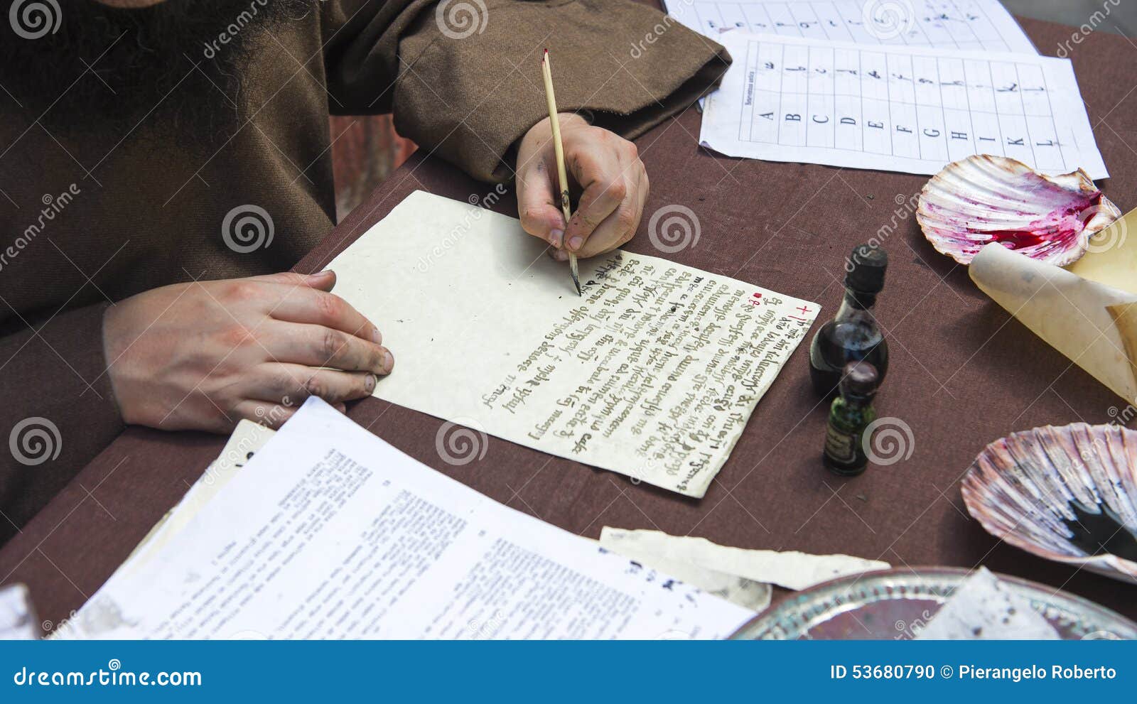 La Lettera Antica Scritta a Mano Fotografia Stock - Immagine di carta ...