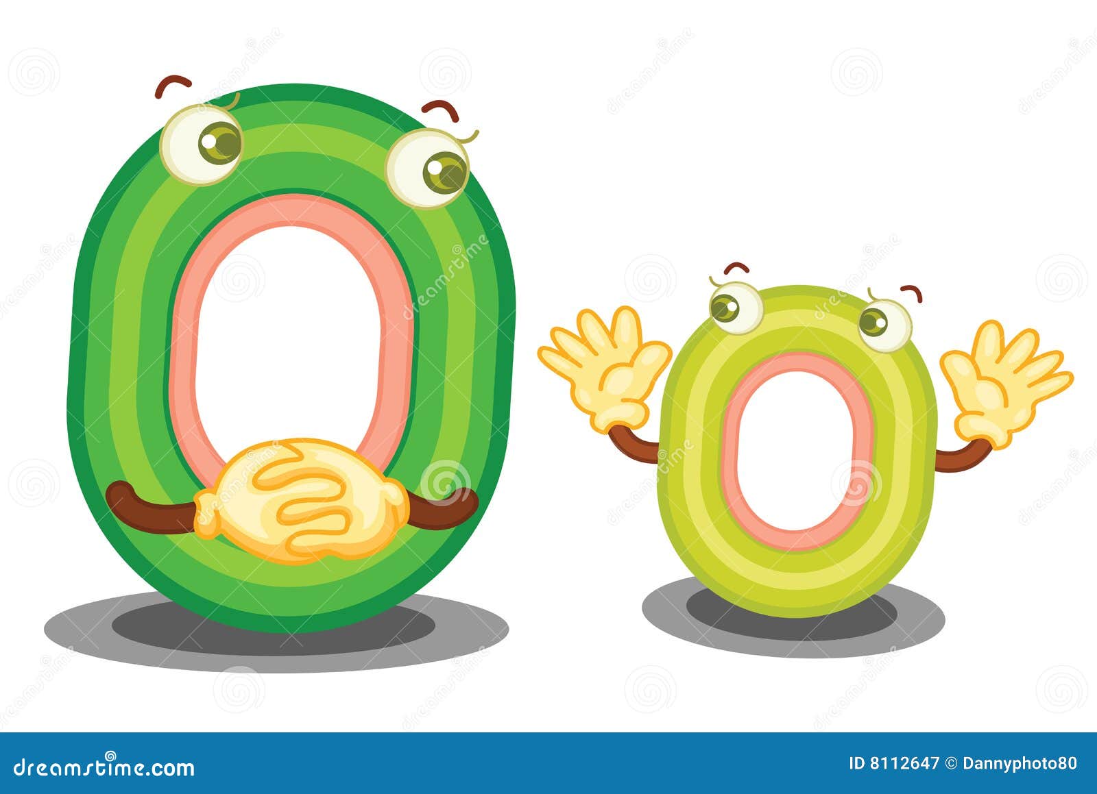 La lettera O illustrazione di stock. Illustrazione di isolato - 8112647