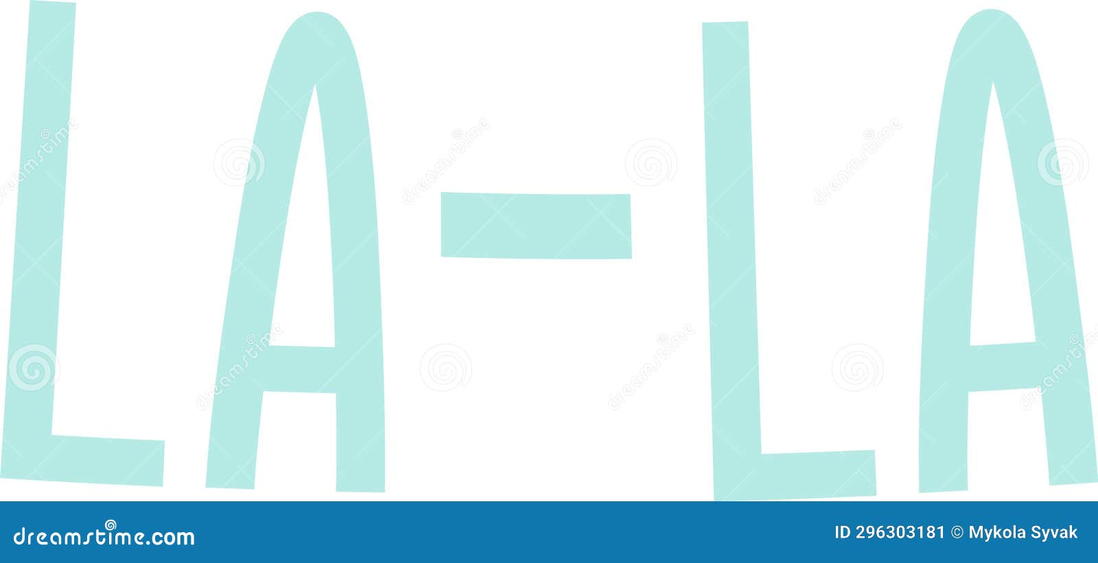 La-La Lettering Sticker stock illustration. Illustration of sticker ...