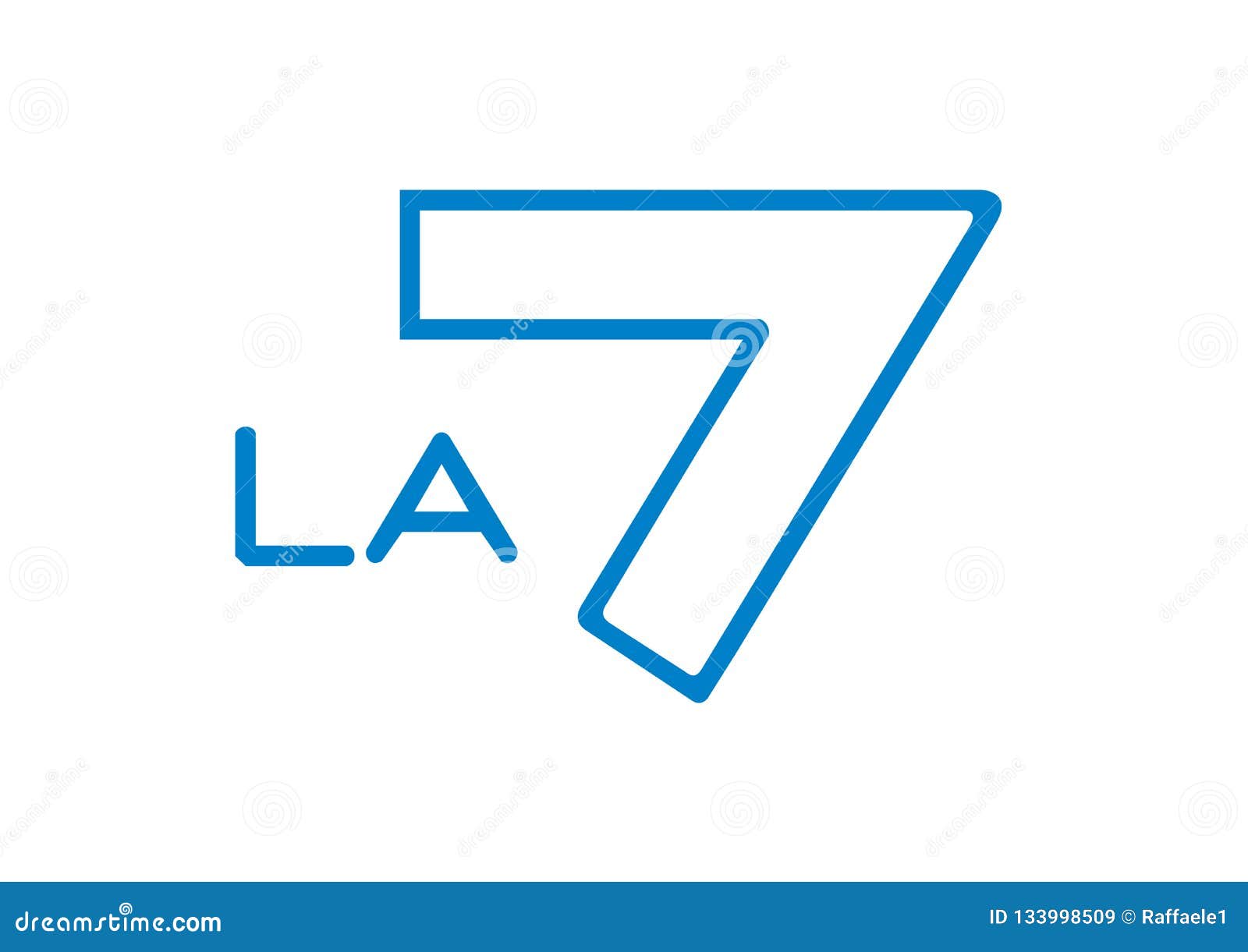 La7 Logo editorial stock image. Illustration of computer - 133998509
