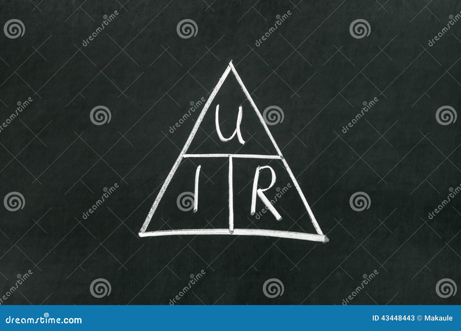 La loi d'ohm image stock. Image du triangle, science - 43448443