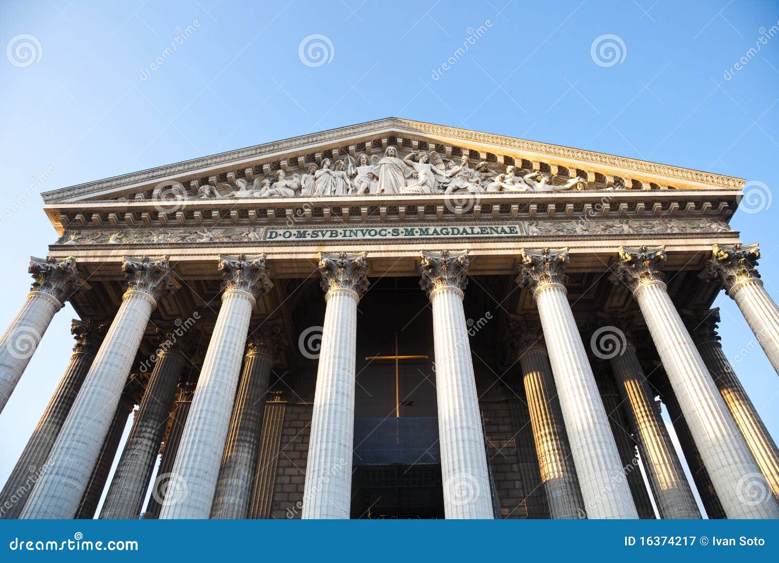 La Madeleine church, Paris stock image. Image of antiquated - 16374217