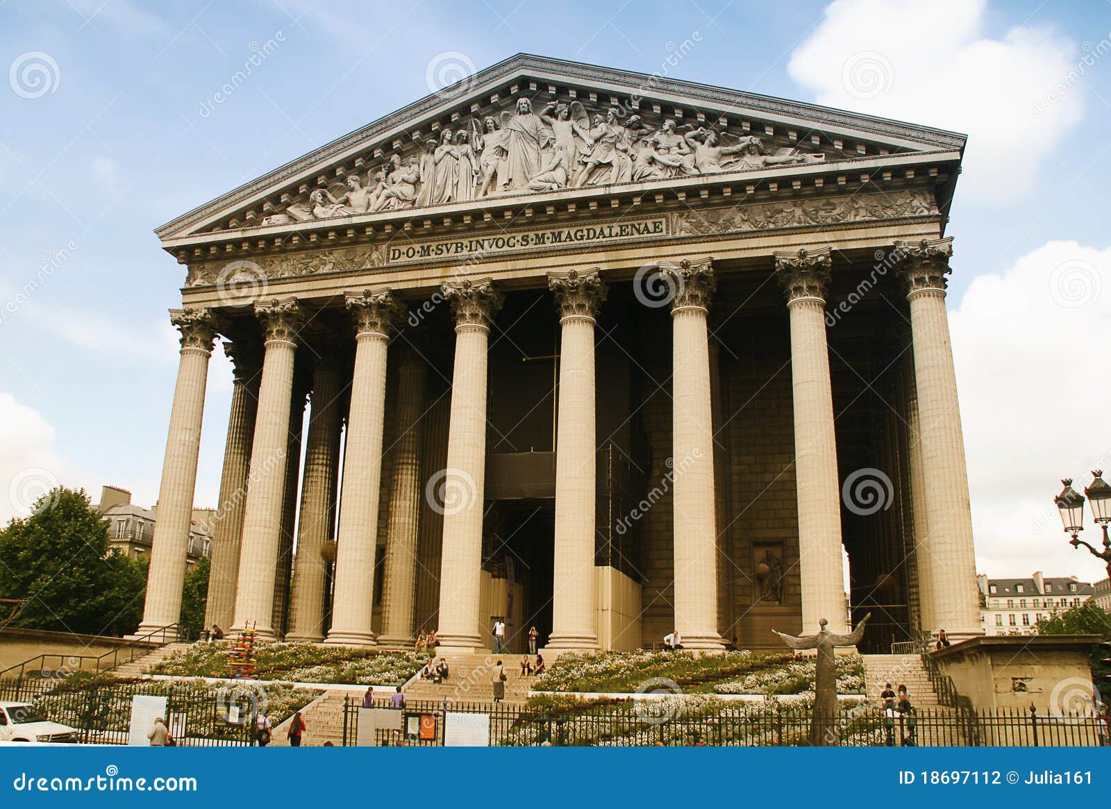 La Madeleine Church Paris editorial photography. Image of touristic ...