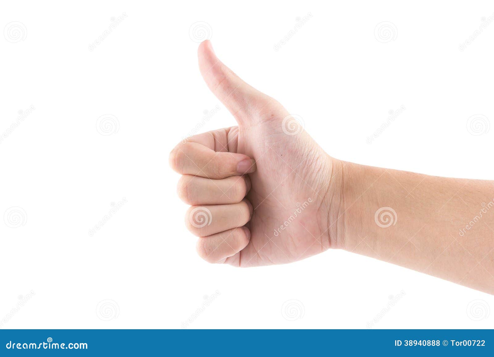 La Main Avec Le Symbole De Pouce Est Comme Sur Le Blanc Photo stock ...