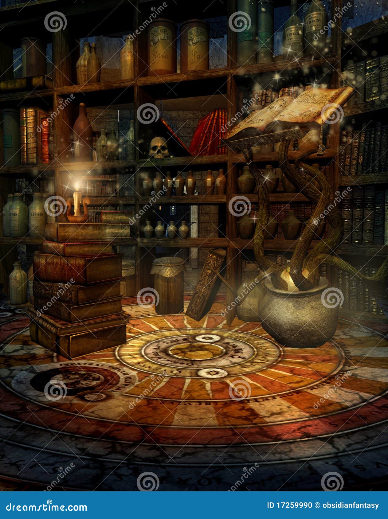 La maison 2 du magicien illustration stock. Illustration du magicien ...