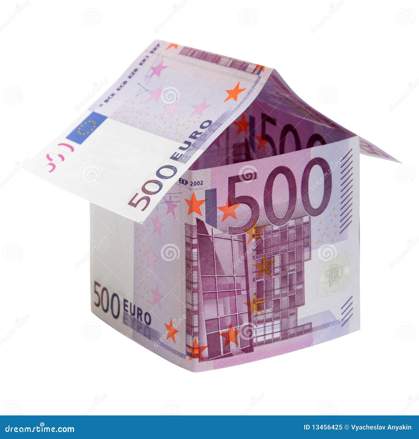 La Maison Faite De 500 Euro Billets De Banque Image stock - Image du ...