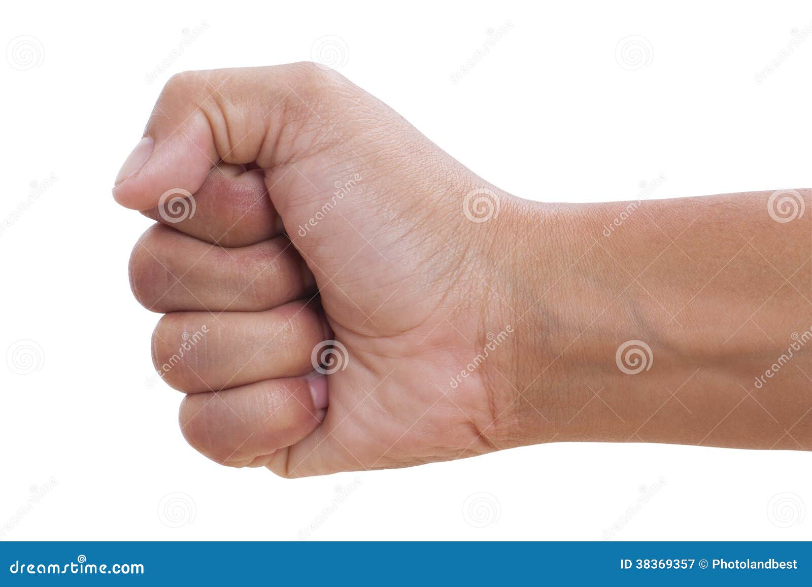La mano con apretó un puño imagen de archivo. Imagen de gesto - 38369357