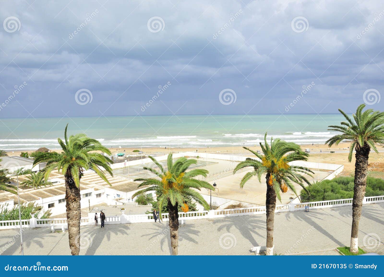 La Marsa Corniche Beach, Tunisia Stock Image | CartoonDealer.com #21670135