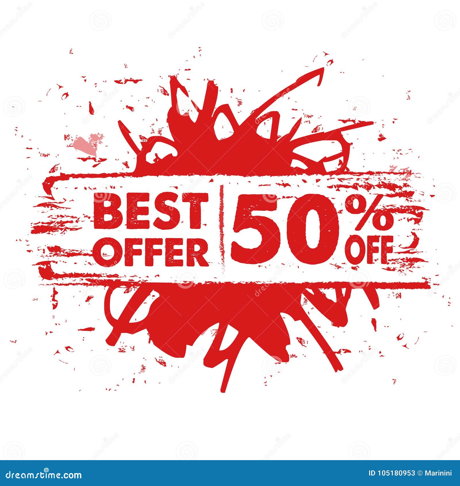 La Mejor Oferta El 50 Por Ciento Apagado En Bandera Roja Stock de ... La Mejor Oferta El 50 Por Ciento Apagado En Bandera Roja Stock de ...