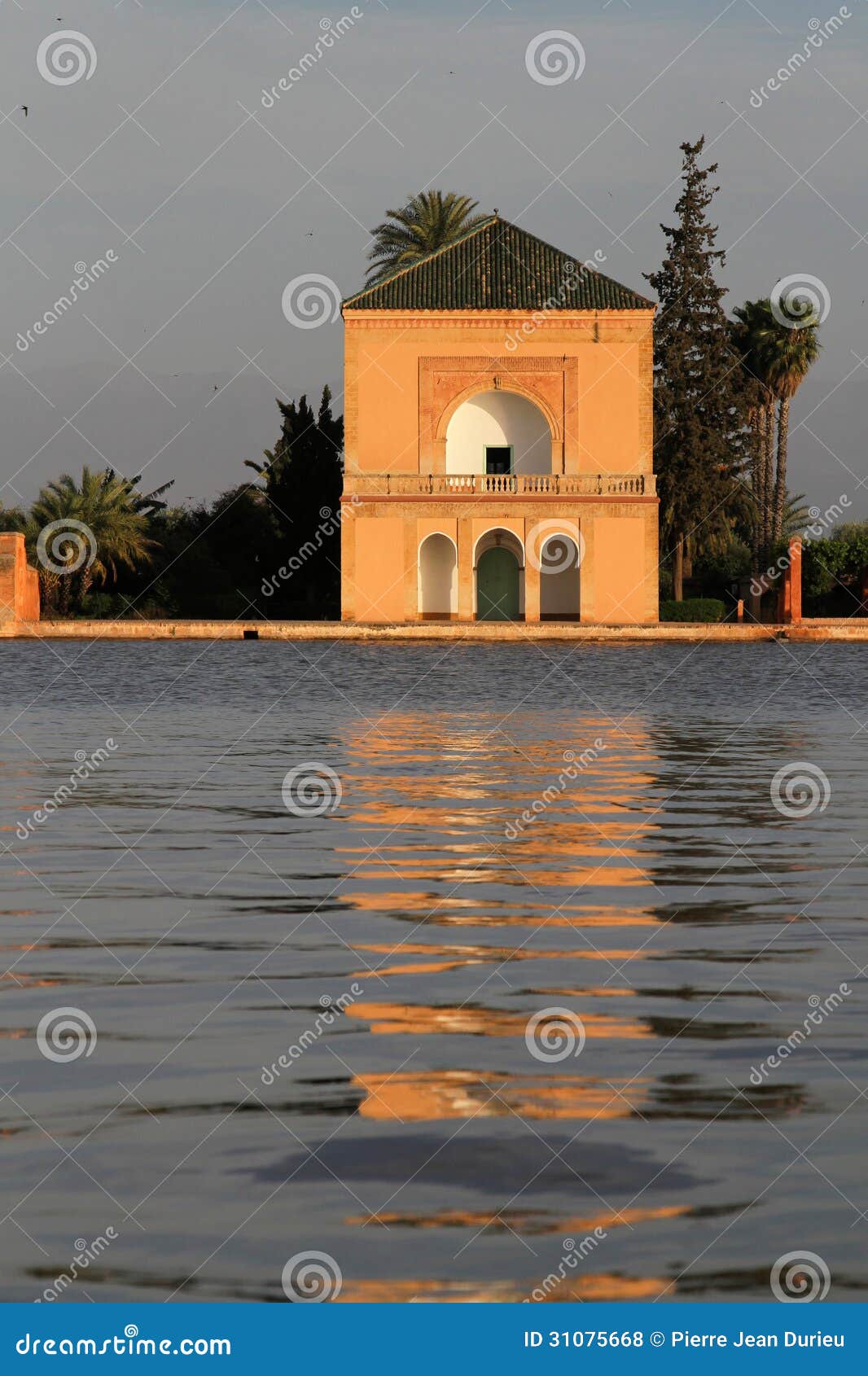 La Menara at sunset stock photo. Image of menara, marrakech - 31075668