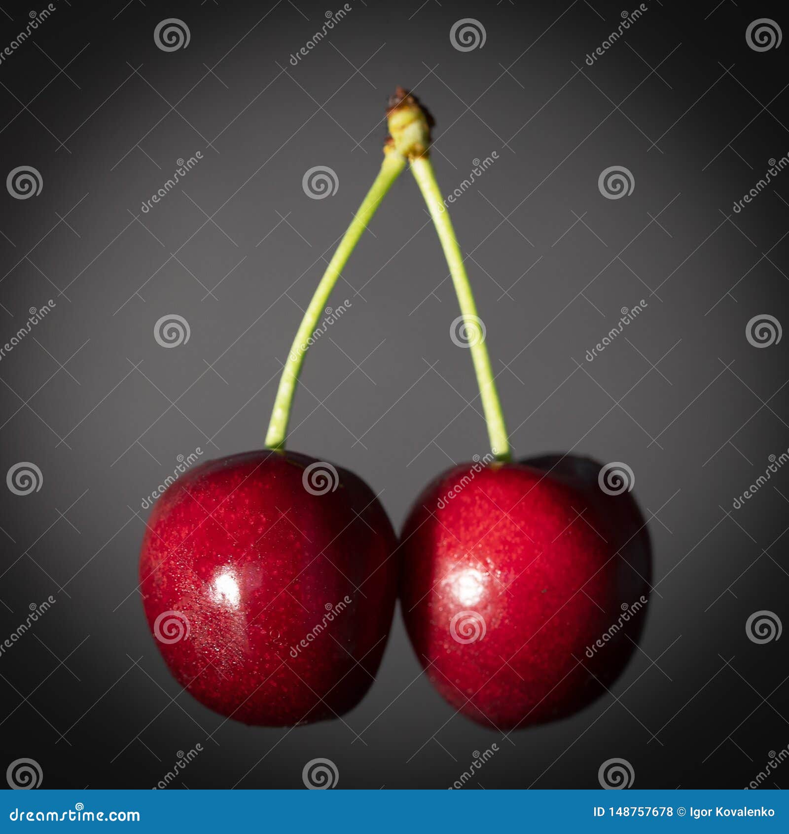 La Merise Rouge Se Trouve Sur La Table Photo stock - Image du poire ...