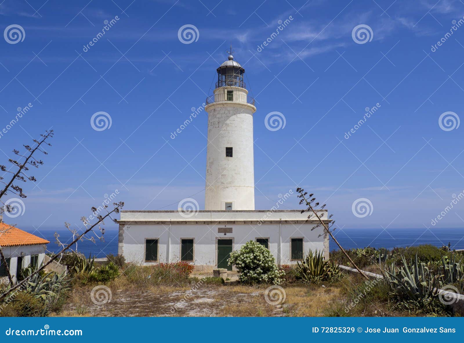 La Mola Lighthouse Formentera Stock Image - Image of landmark, spain ...