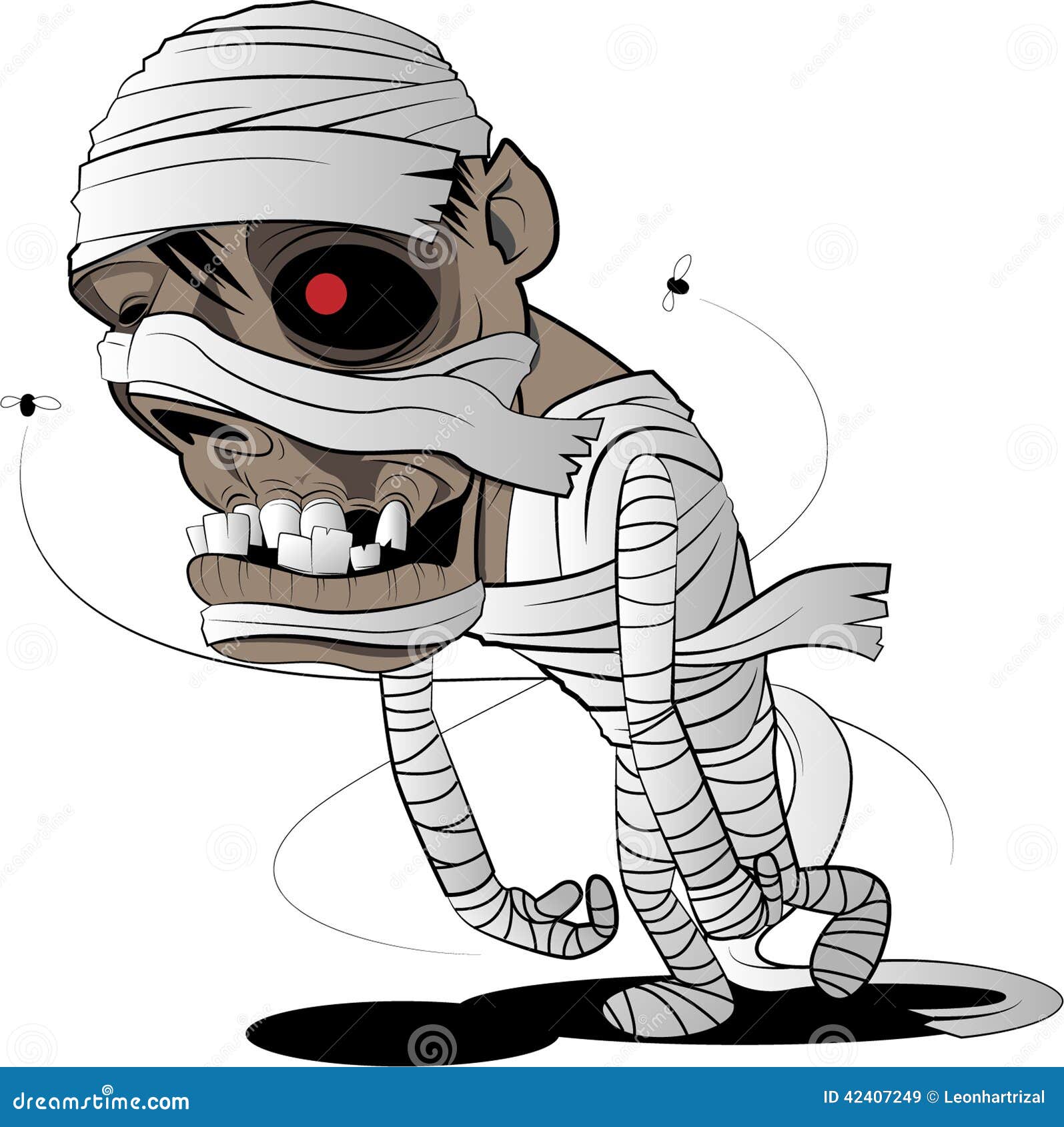 La momia ilustración del vector. Ilustración de submundo - 42407249