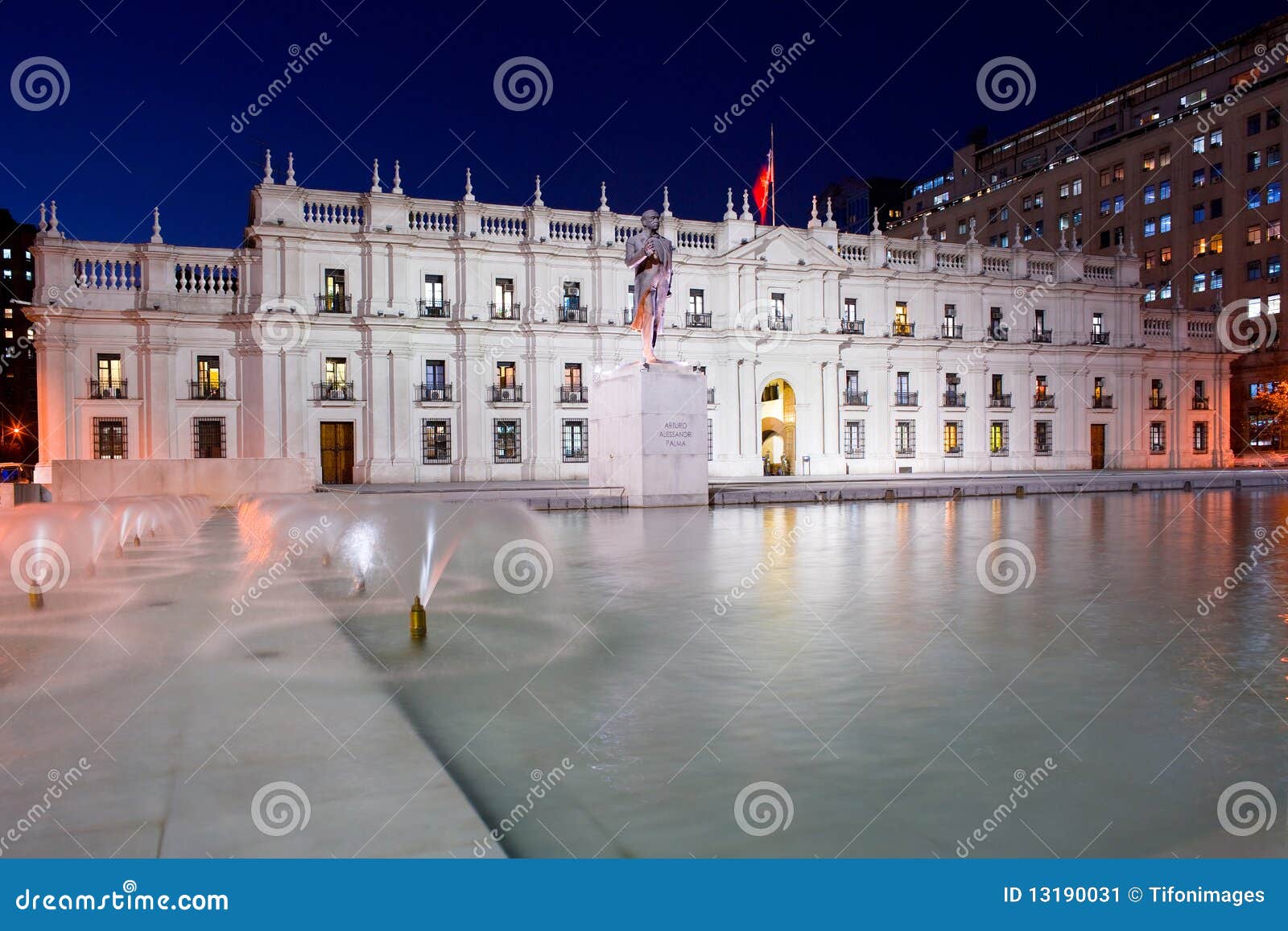La Moneda, Chile S Government Palace Stock Image - Image of cityscape ...