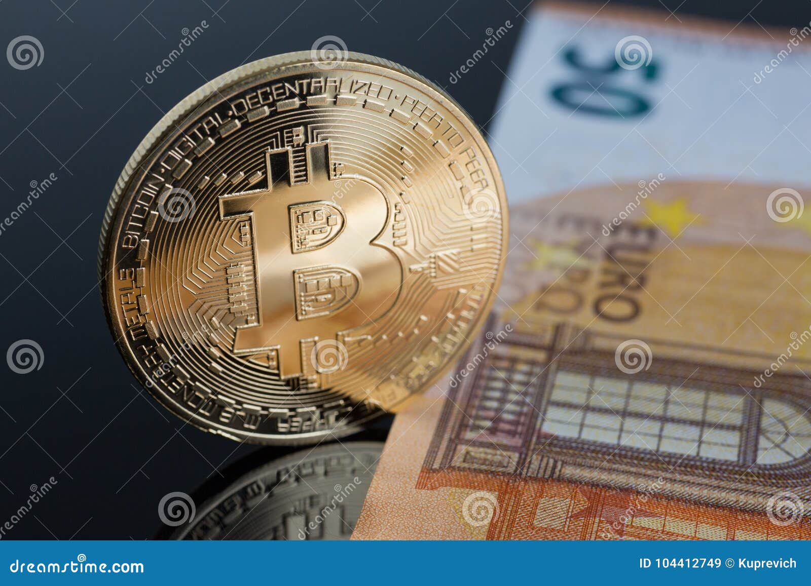 La Moneta Del Bitcoin Cripto Di Valuta Immagine Stock - Immagine di ...