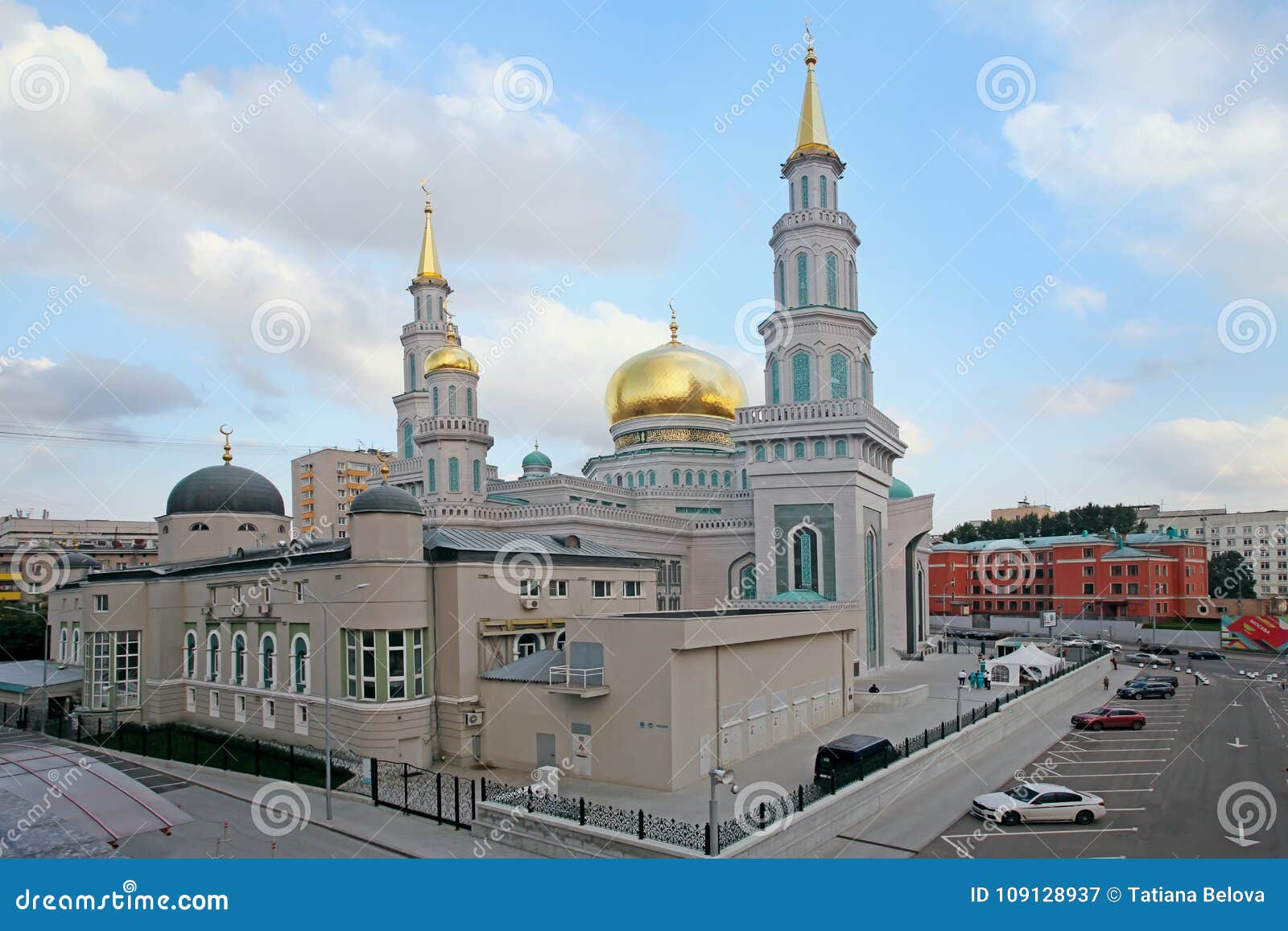La Moschea Della Cattedrale Di Mosca Alla Luce Di Sera Fotografia ...