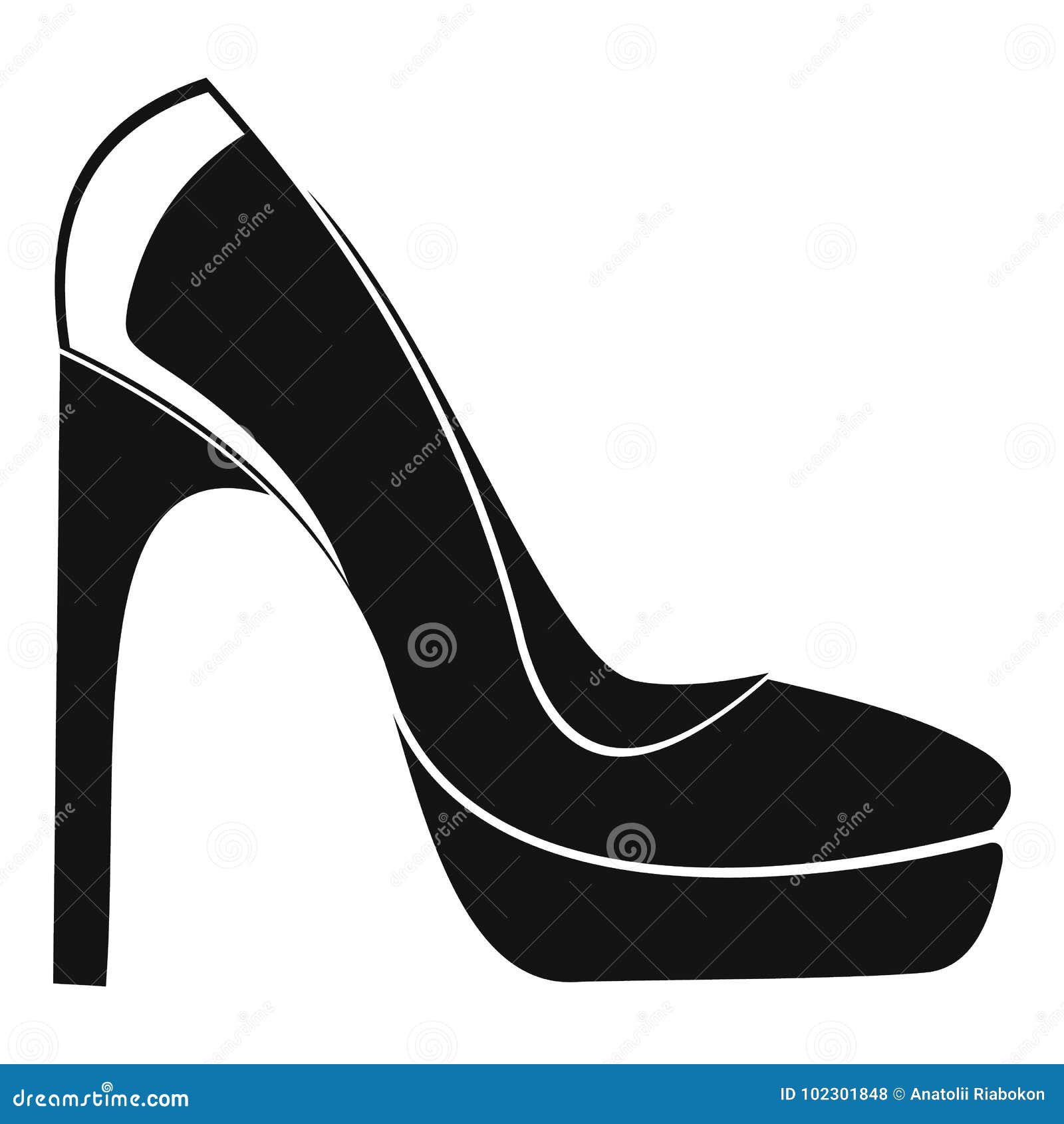 La Mujer Calza El Vector Del Icono Simple Ilustración del Vector ...