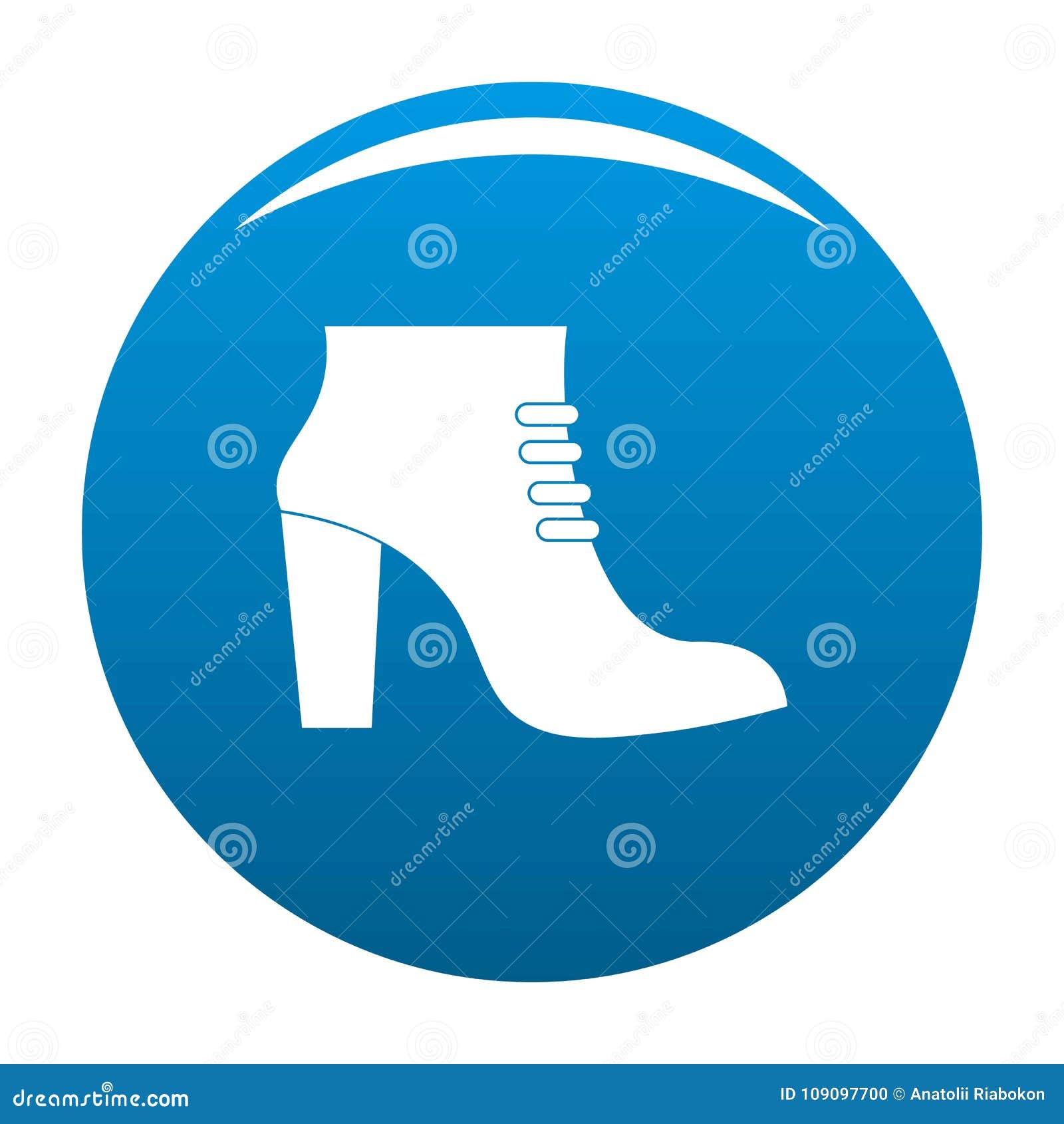 La Mujer Calza Vector Del Azul Del Icono Ilustración del Vector ...