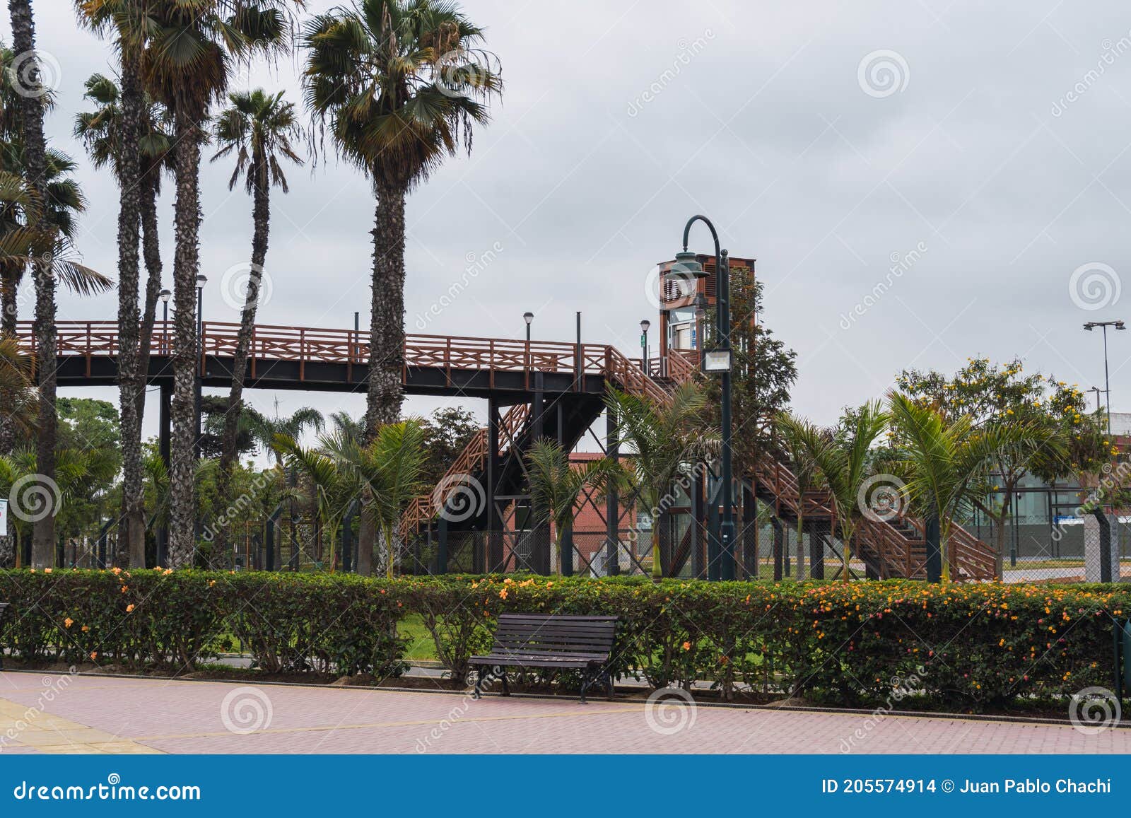 LA MURALLA PARK BRIDGE LIMA PERU Royalty-Free Stock Image ...